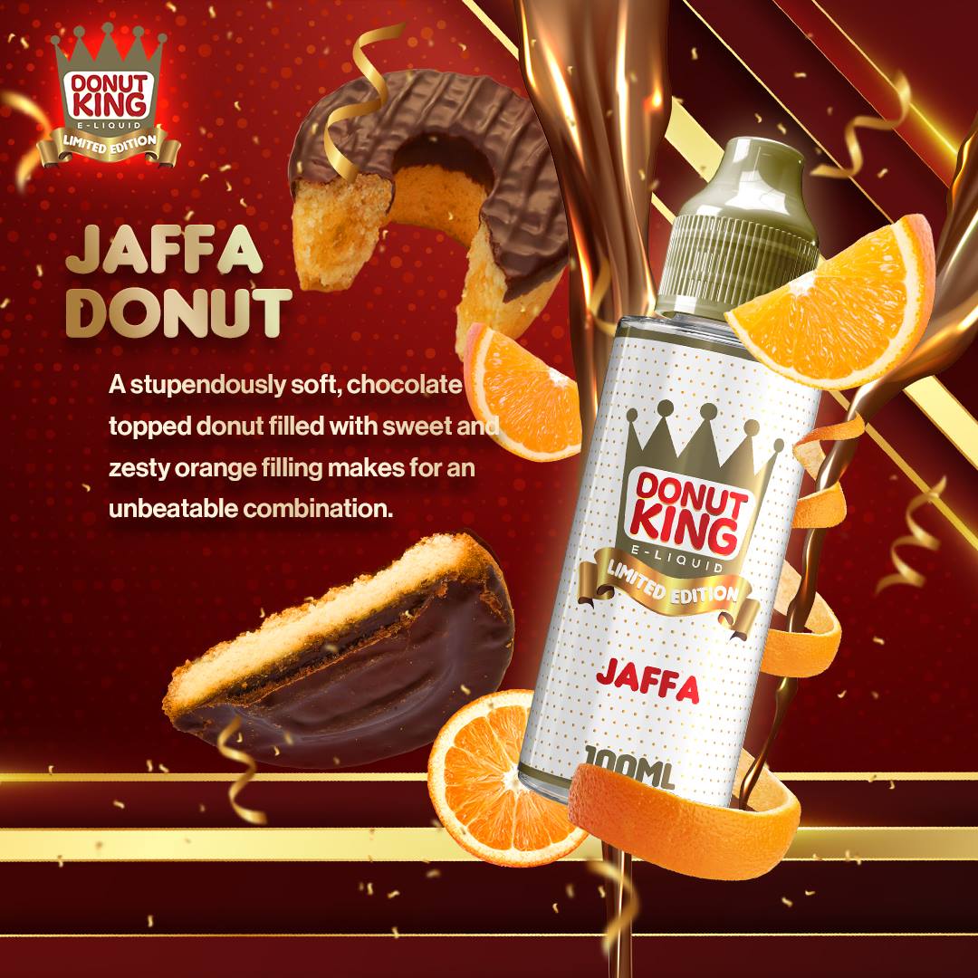 Jaffa E-Liquid by Donut King Limited Edition- 100ml 0mg – No1 Ejuice