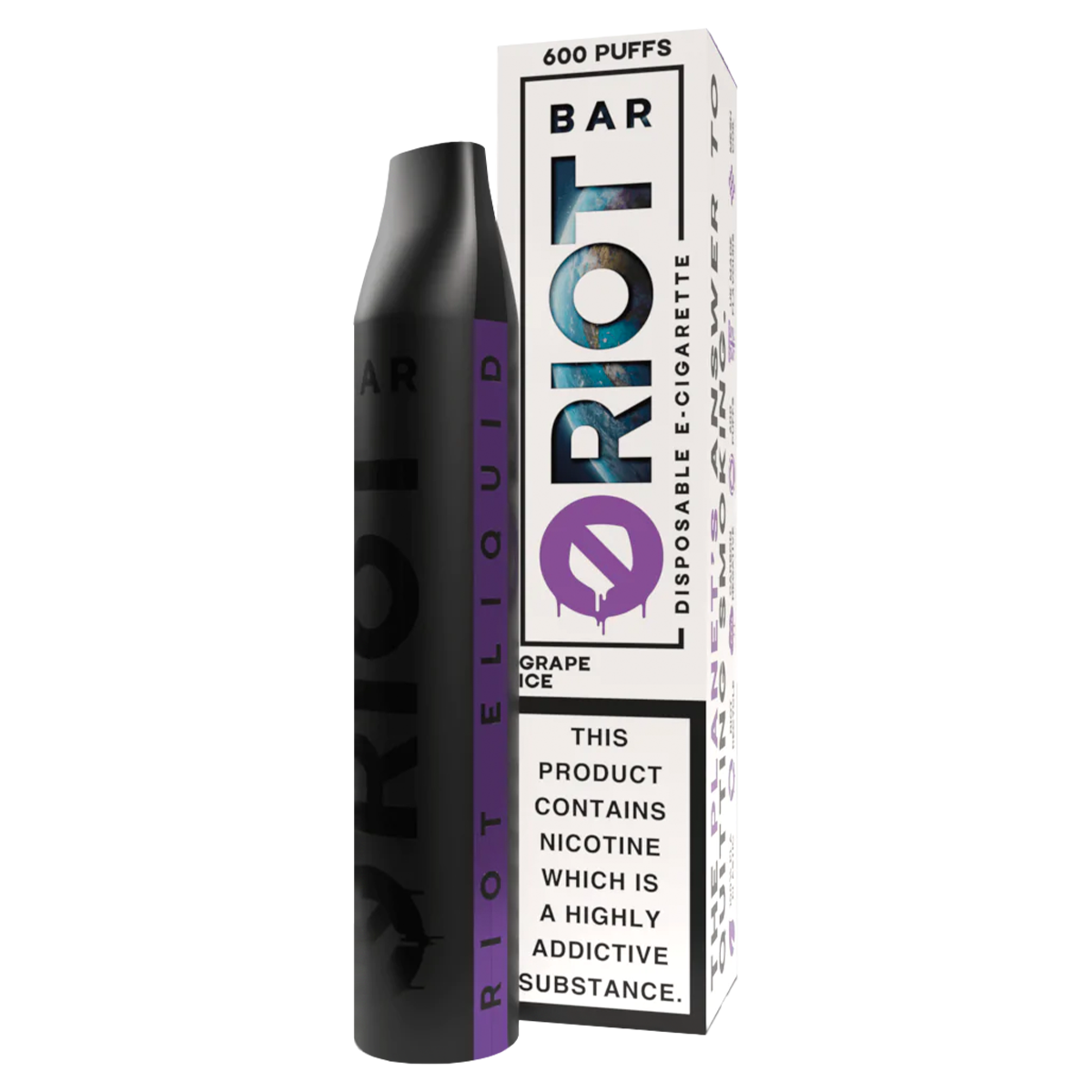 Grape Ice Riot Bar | Disposable Vape | No1 EJuice – No1 Ejuice