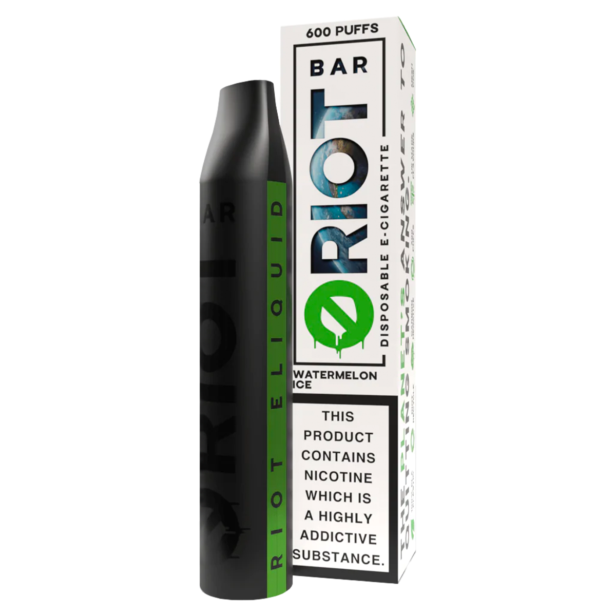 Watermelon Ice Riot Bar | Disposable Vape | No1 EJuice – No1 Ejuice